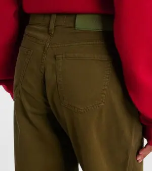 7 For All Mankind Lotta Wide-leg Jeans - Green