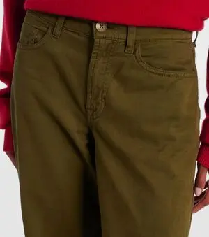 7 For All Mankind Lotta Wide-leg Jeans - Green