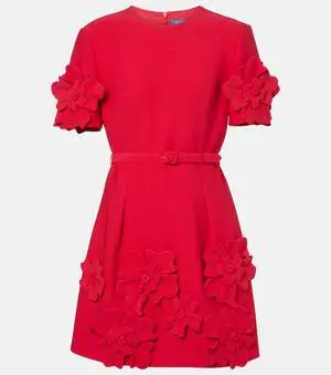 LEO LIN Aurelie Floral-applique Minidress