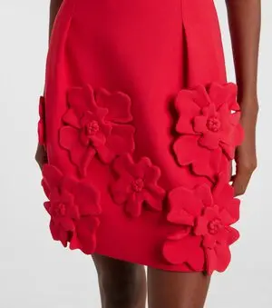 LEO LIN Aurelie Floral-applique Minidress