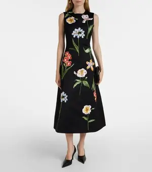 LEO LIN Cleo Floral Midi Dress