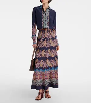 Etro Embellished Silk And Cashmere Cardigan