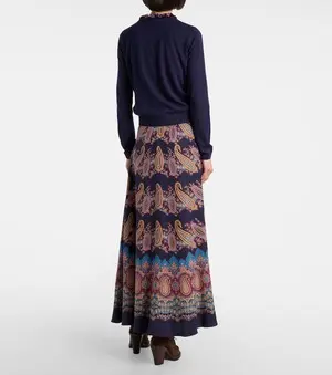 Etro Embellished Silk And Cashmere Cardigan