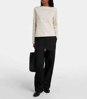 LESET Margo Striped Cotton Jersey T-shirt