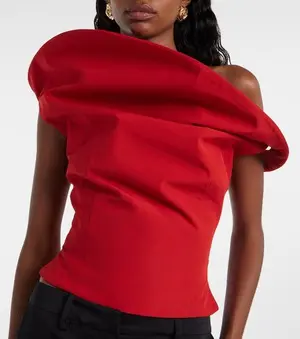 Magda Butrym Asymmetric Top - Red