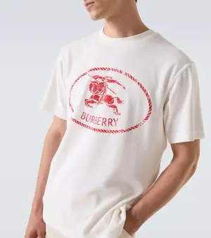 Burberry Logo Cotton-blend Jersey T-shirt