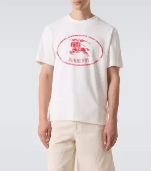 Burberry Logo Cotton-blend Jersey T-shirt