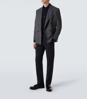 LARDINI Cotton-blend Slim Trousers