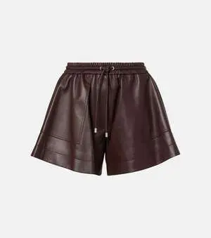 Loewe Leather Drawstring Shorts