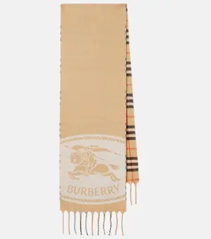 Burberry Check Reversible Cashmere Scarf