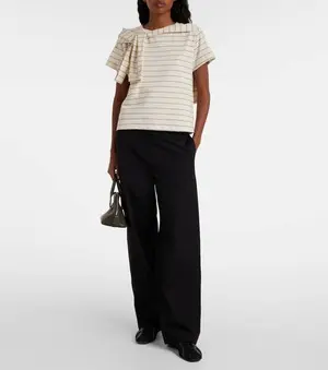 LESET Margo Cotton Jersey T-shirt - Beige