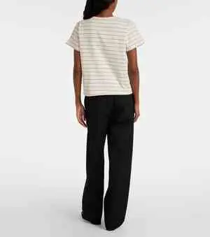 LESET Margo Cotton Jersey T-shirt - Beige