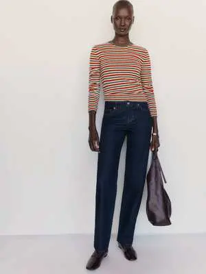 REFORMATION Reformation Lian Cashmere Crew Sweater Multi