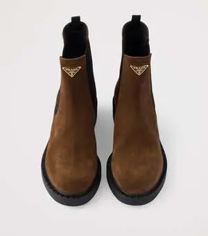 Prada Suede Chelsea Boots