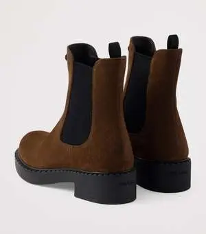 Prada Suede Chelsea Boots