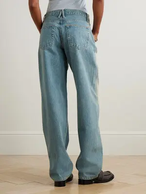 SLVRLAKE Tess Long Twisted Stem Boyfriend Jeans - Blue