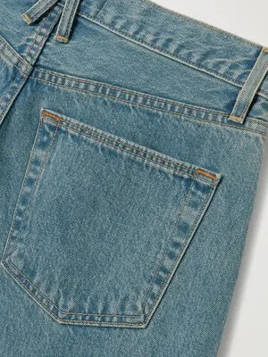 SLVRLAKE Tess Long Twisted Stem Boyfriend Jeans - Blue