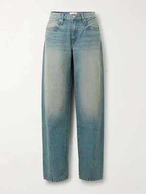 SLVRLAKE Tess Long Twisted Stem Boyfriend Jeans - Light Denim