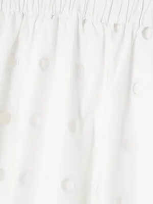 Posse Peggy Broderie Anglaise Cotton-poplin Midi Skirt - White