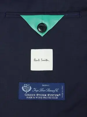 Paul Smith Green Storm System Wool Blazer