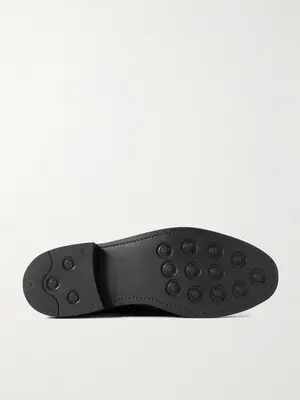 MORJAS Plain Toe Leather Derby Shoes