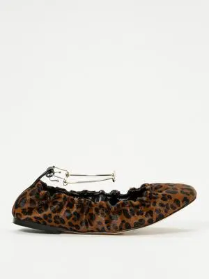 TWINSET Leopard Print Ballet Flats - Multicolor