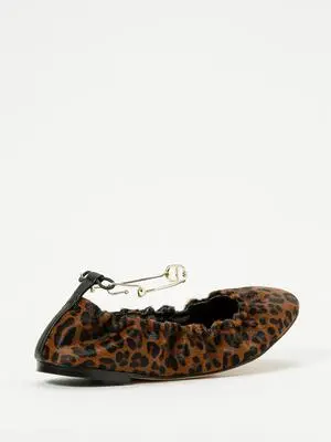 TWINSET Leopard Print Ballet Flats