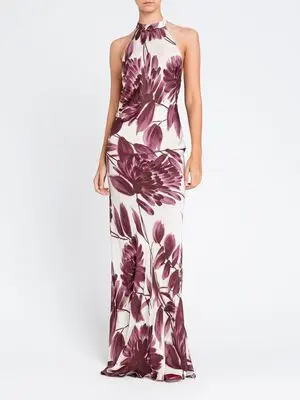 TWINSET Floral Print Maxi Dress