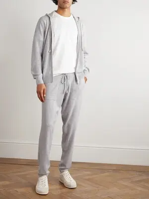 Eleventy Cashmere Zip-up Hoodie - Gray