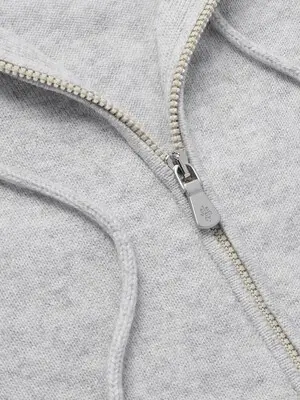 Eleventy Cashmere Zip-up Hoodie - Gray
