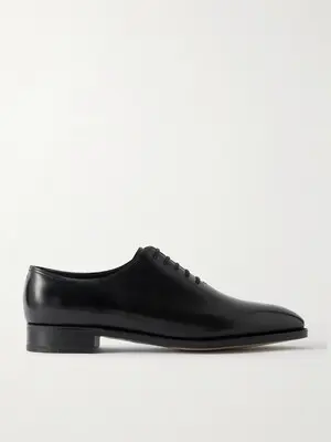 John Lobb Marldon Whole-cut Leather Oxford Shoes - Black