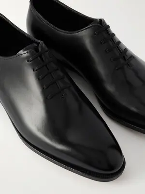 John Lobb Marldon Whole-cut Leather Oxford Shoes - Black
