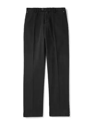 Kiton Straight-leg Lyocell-blend Twill Trousers