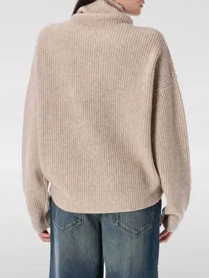 Isabel Marant Étoile Ribbed Knit Turtleneck Pullover - Beige