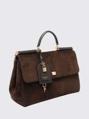 Dolce & Gabbana My Sicily Suede Top Handle Bag - Brown