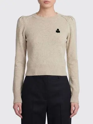 Isabel Marant Étoile Crew Neck Sweater With Puff Sleeves - Grey