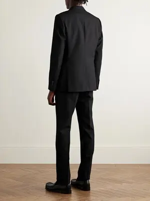 Dries Van Noten Slim-fit Grain De Poudre Wool Suit