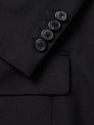 Dries Van Noten Slim-fit Grain De Poudre Wool Suit