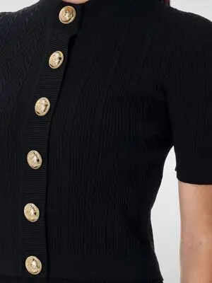 Balmain Button-detailed Ribbed Sweater