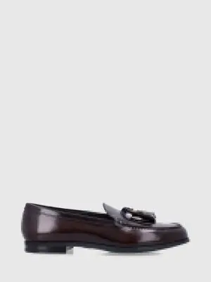 Church's Brushed Leather Loafers With Tassels And Raised Apron - Burgundy