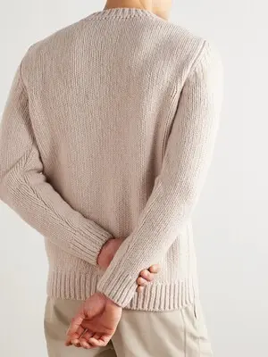 Eleventy Slim-fit Wool Sweater - Neutrals
