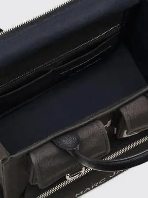 Marc Jacobs The Medium Tote Bag In Cotton With Printed Logo
