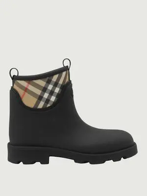 Burberry Checked Boot - Black