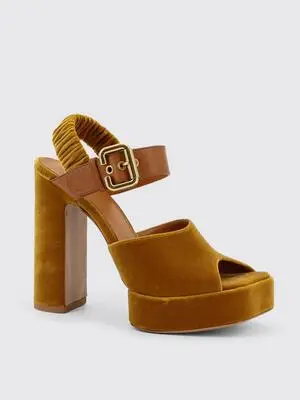 Chloé Heeled Sandal - Amber