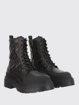 Pinko Lace-up Combat Boots - Black