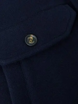 Eleventy Slim-fit Wool-blend Bomber Jacket