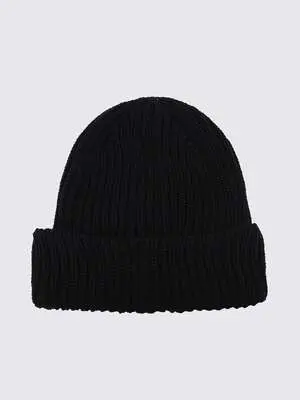 C.P. COMPANY Ribbed Wool Beanie With Goggles - Black
