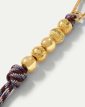 Veronica Beard Paracord Beaded Bag Charm