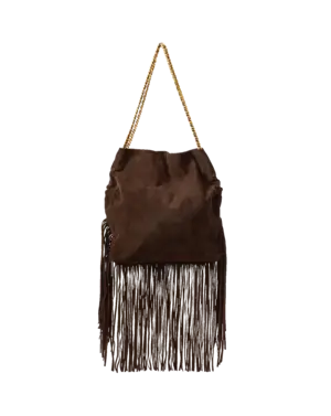 Veronica Beard Large Fringe Slouch Bag