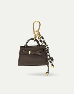 Veronica Beard Dash Bag Charm - Espresso Multi